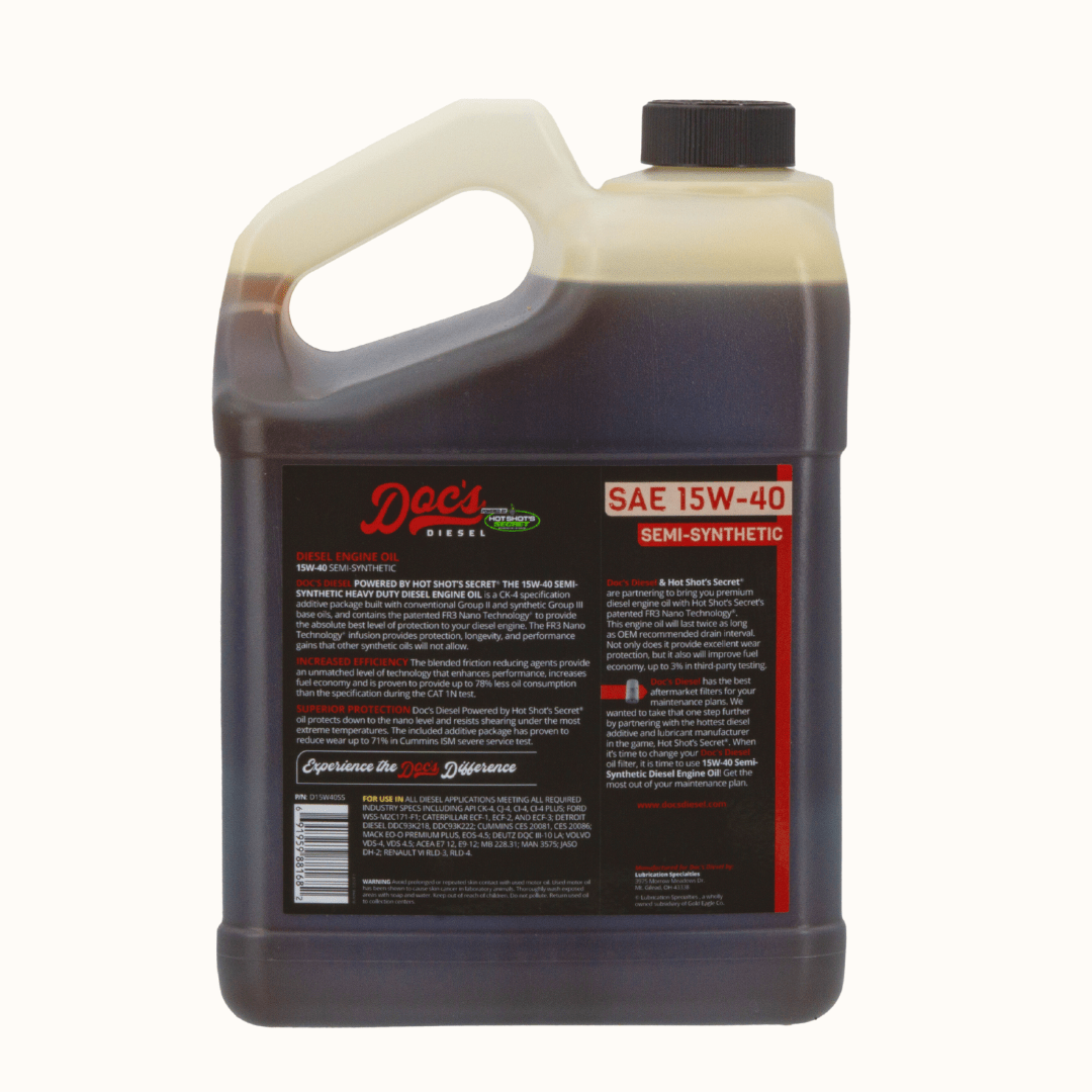 Doc's Diesel THE 15W40 SEMI Synthetic Heavy Duty Diesel Oil